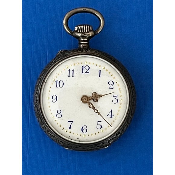 Silver Jeans | Accessories | Antique 90 Coin Silver Case Swiss Pocket ...